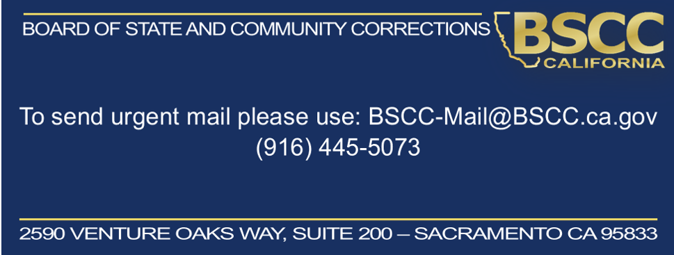 BSCC to Consider Offering $15 Million in COVID-19 Assistance to CDCR ...